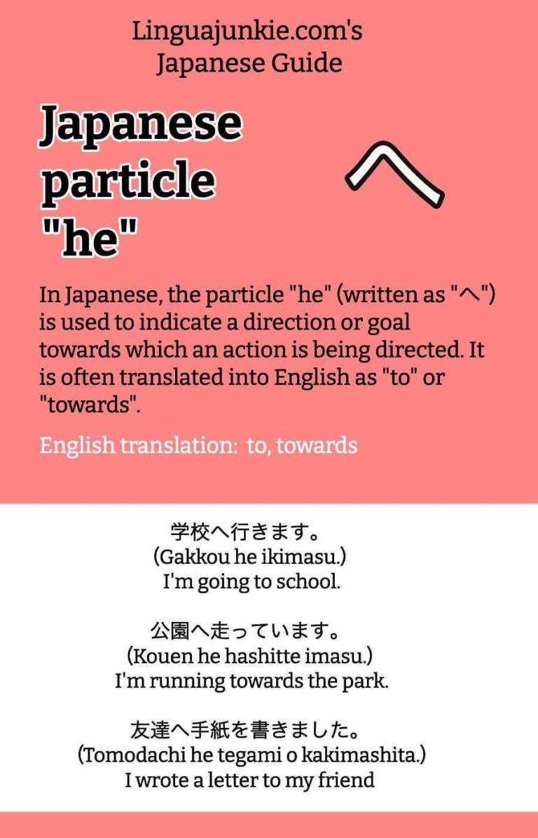 Japanese particle in detail