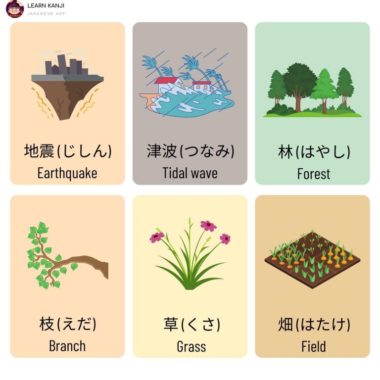 Japanese vocabulary about nature